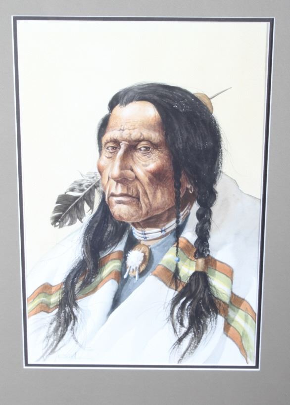 Charles Frizzell Original Water Color Framed