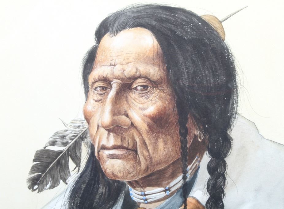 Charles Frizzell Original Water Color Framed