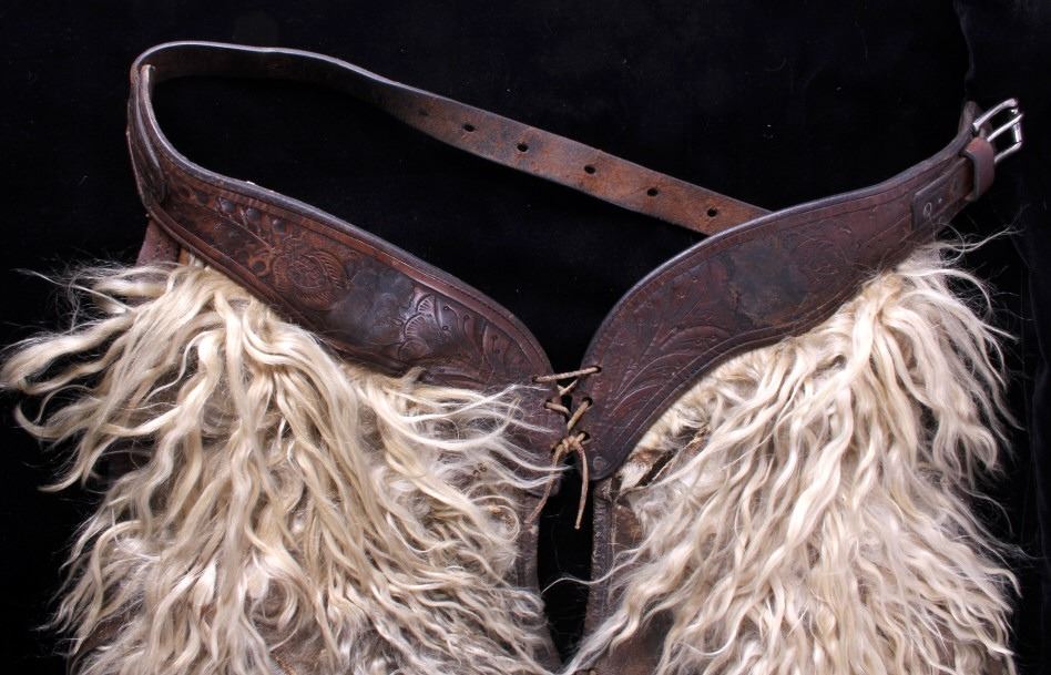 Antique Western Cowboy Wooly Chaps