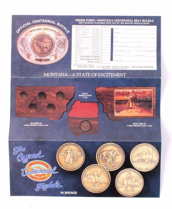 Montana Centennial Silver & Bronze Coin Collection