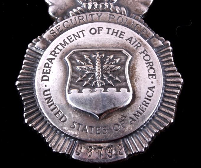 U.S. Dept. of the Air Force Security Police Badge
