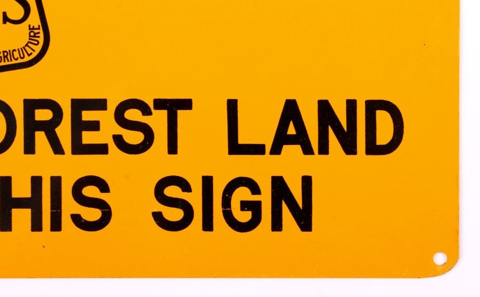 USFS National Forest Boundary Line Signs