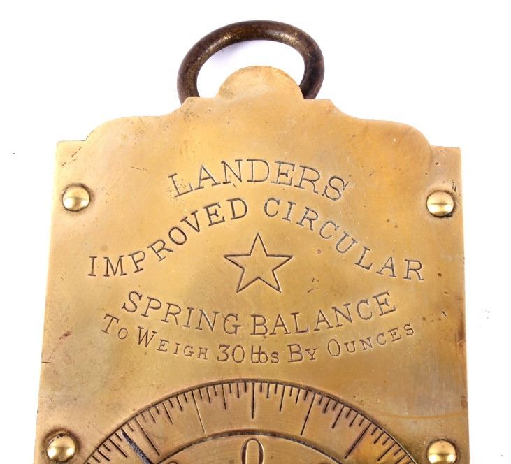 Antique Landers Improved Circular Spring Balance