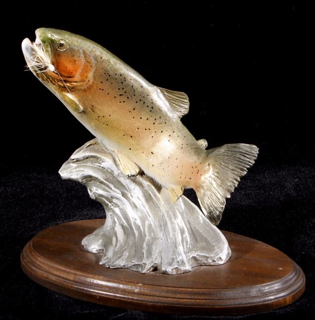 Rainbow Trout Carving by Sharon Simonson Bozeman