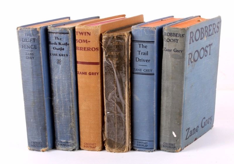 Zane Grey Hardback Book Collection