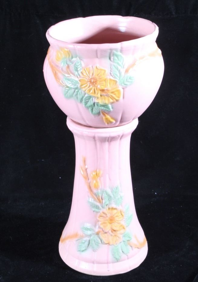 Robinson Ransbottom Pottery Pedestal And Bowl