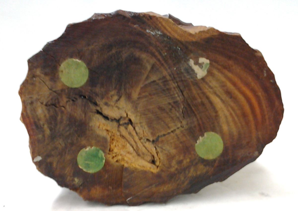 Ancient African Tribal Heavy Petrified Wood Head Carved Statue 9.00", 7-lbs