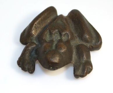 Ancient Bronze Frog Artifact 300gr
