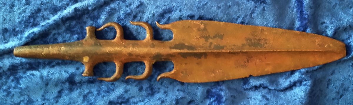 Ancient Copper Egyptian Spear Head w. Hooked rib Cage 3000 y.o, 25x14 ...