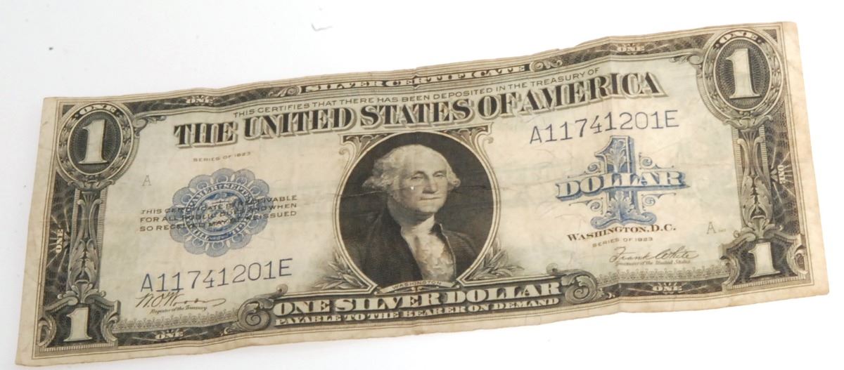 Old Original Dollar Bill Series 1923 w. Old Blue Seal