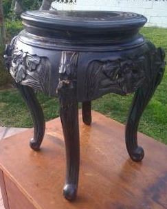 Old Small Chinese Taboret Table