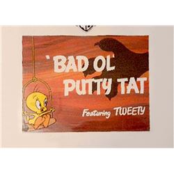 Warner Brothers, Bad Ol' Putty Tat (Title Card), Sericel