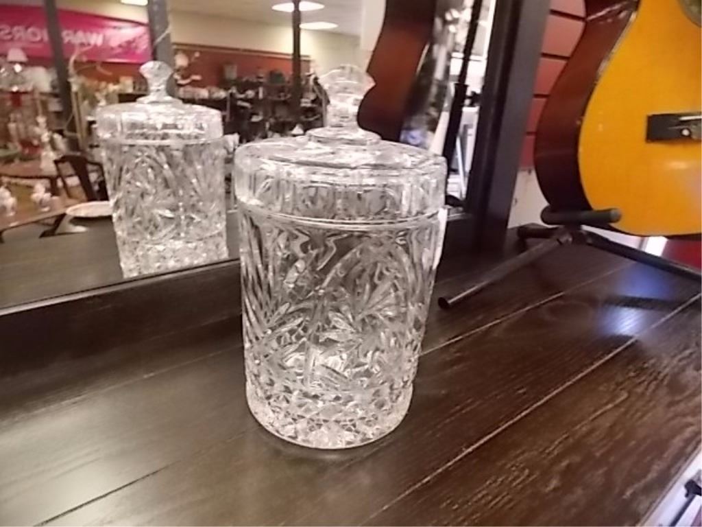 pinwheel crystal ice bucket