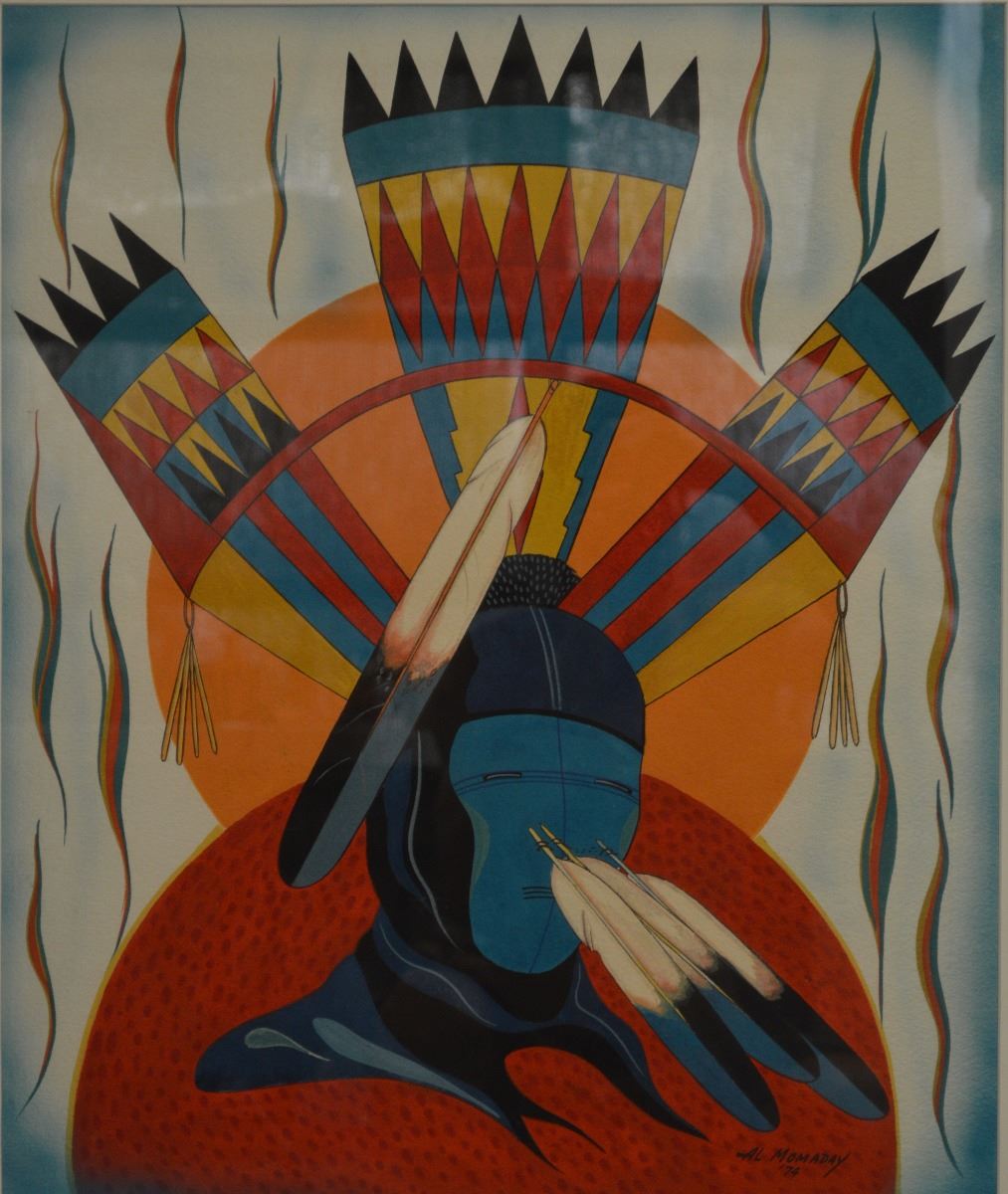 KIOWA PAINTING BY AL MOMADAY