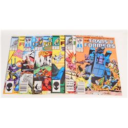 LOT OF 6 VINTAGE 1980S TRANSFORMERS COMIC BOOKS
