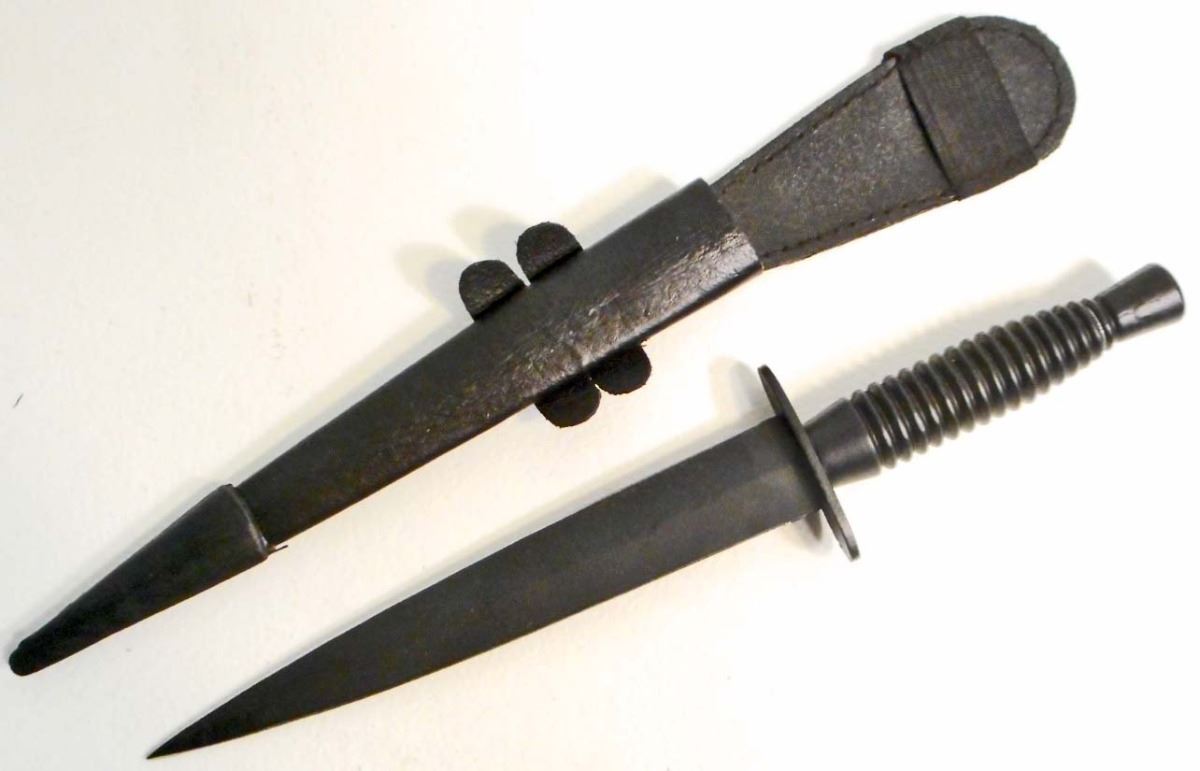 BUD K BRITISH COMMANDO KNIFE W/ SCABBARD