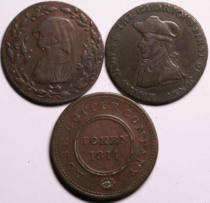 Great Britain, Trade Token Accumulations, 1793-1811