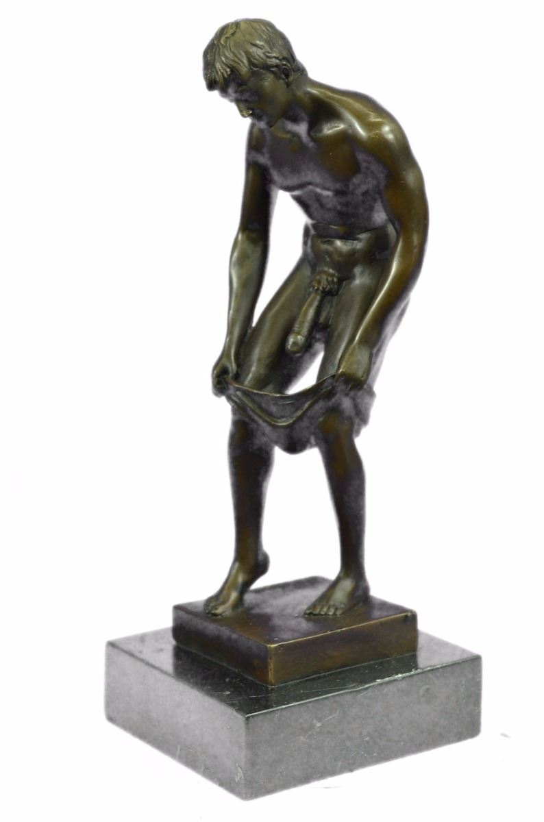 Underwear Model Gay Interest Bronze Sculpture on Marble