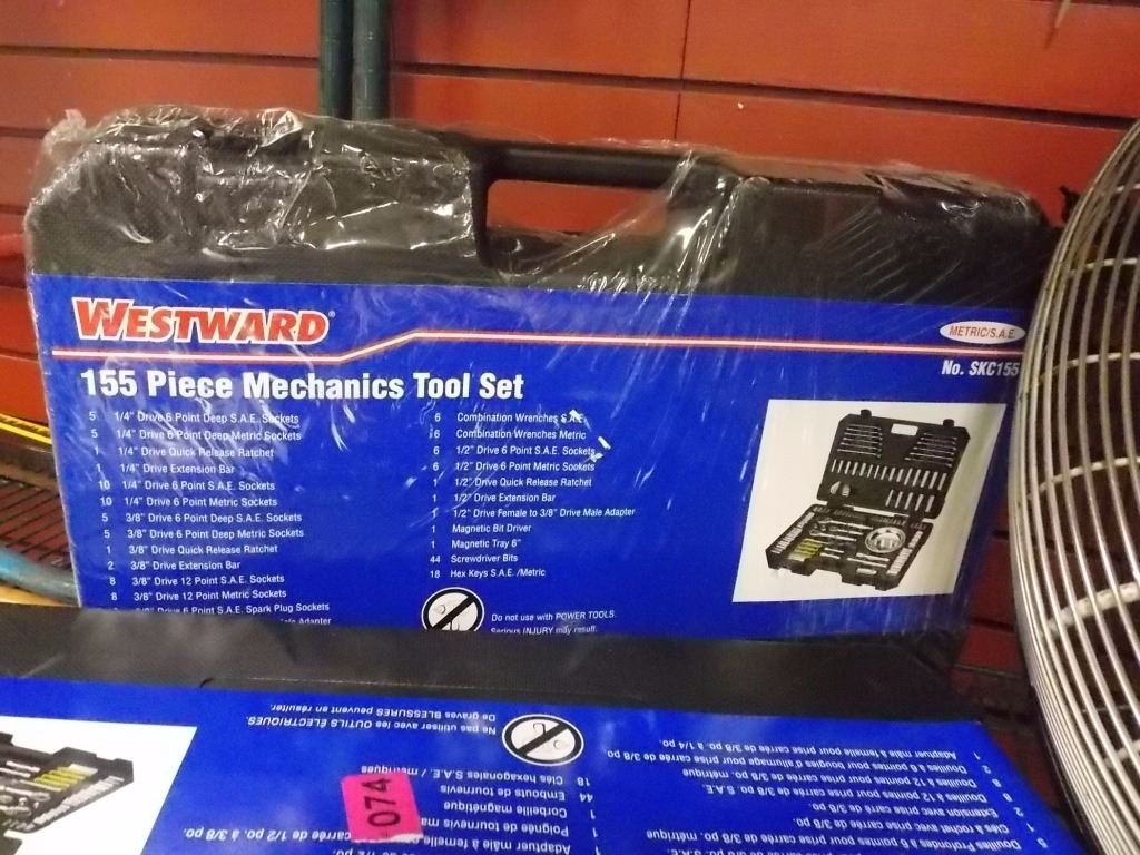 NEW WESTWARD 155PC MECHANICS TOOL SET