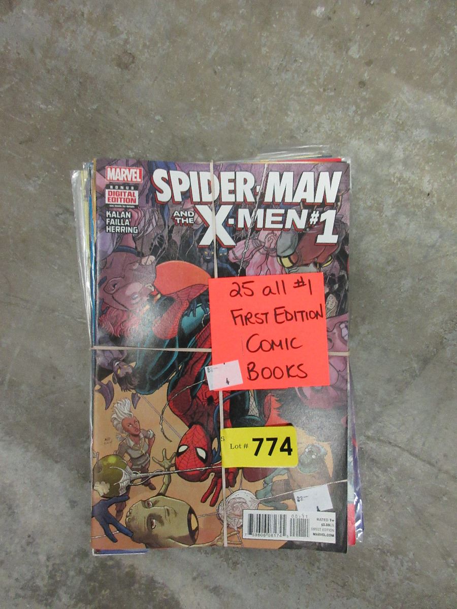 25 All #1 First Edition comic books
