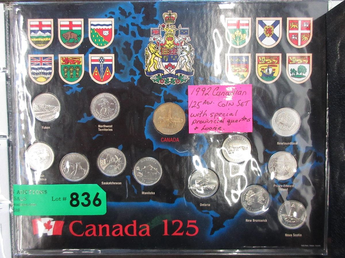 1992 Canadian 125th anniversary coin set