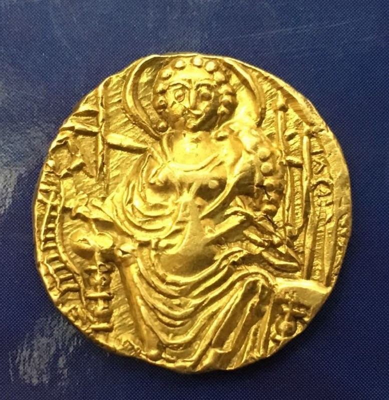 Ancient Gold Coin Ca 400 AD: Kanishka. Shaka
