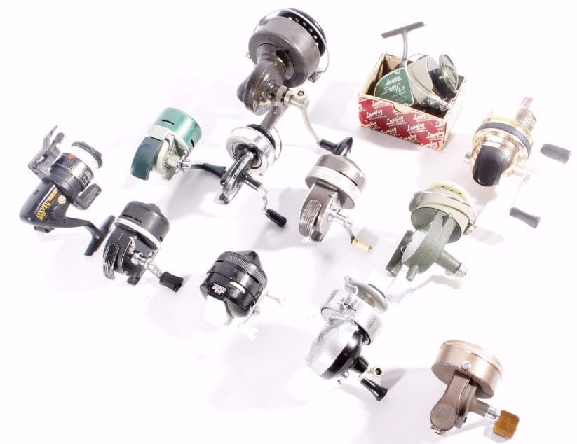Large Antique Collection Of Spin Reels