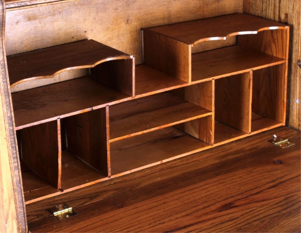 Antique Oak Larkin Soap Company Drop Leaf Desk