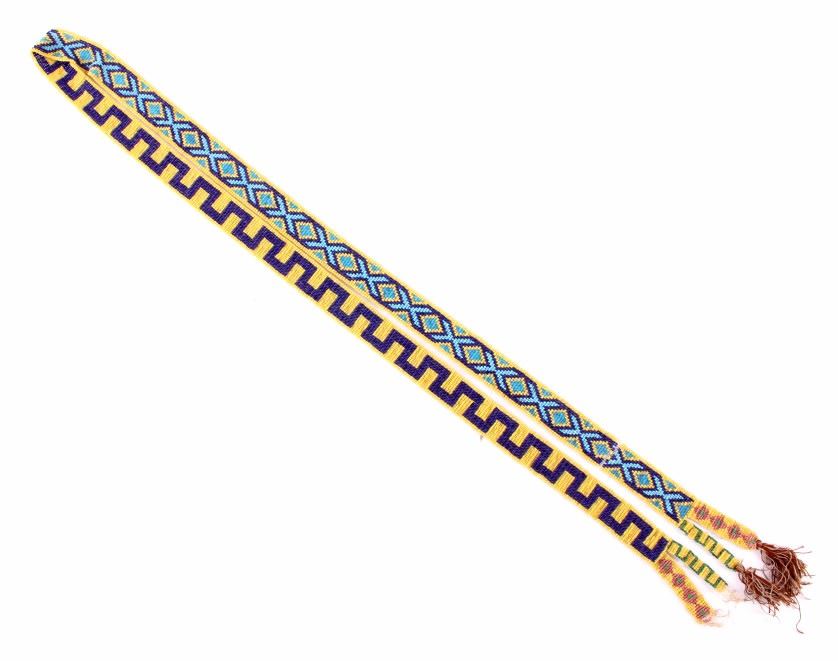 Plains Native American Beaded Strip