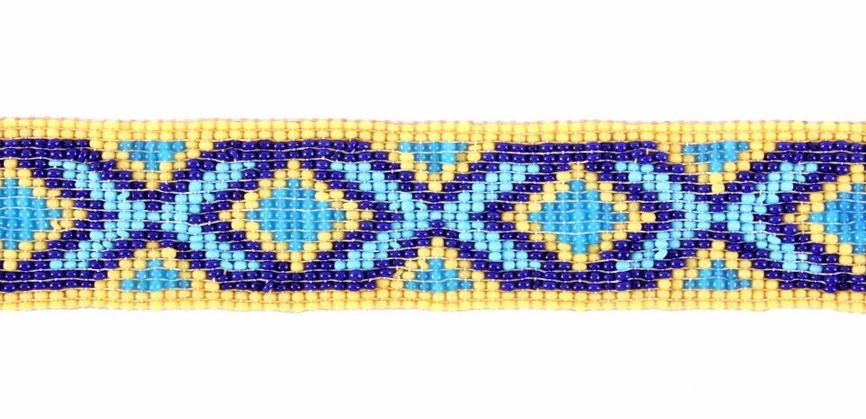 Plains Native American Beaded Strip