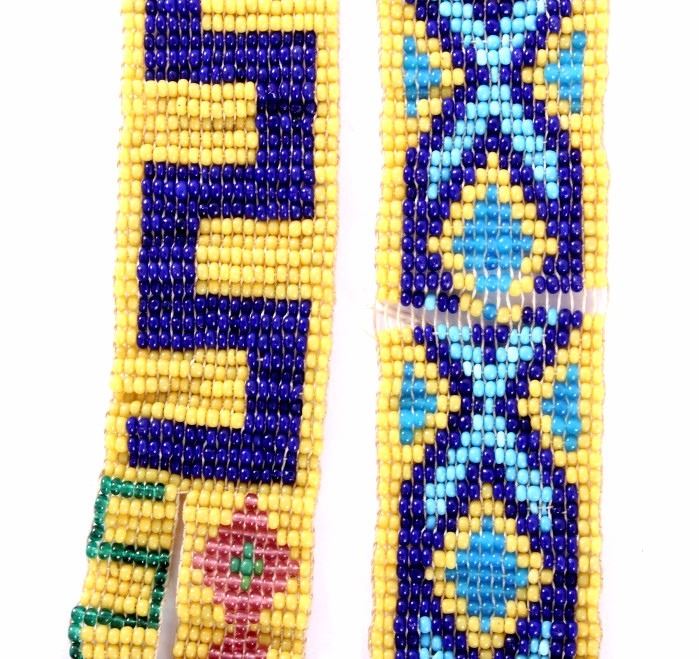 Plains Native American Beaded Strip