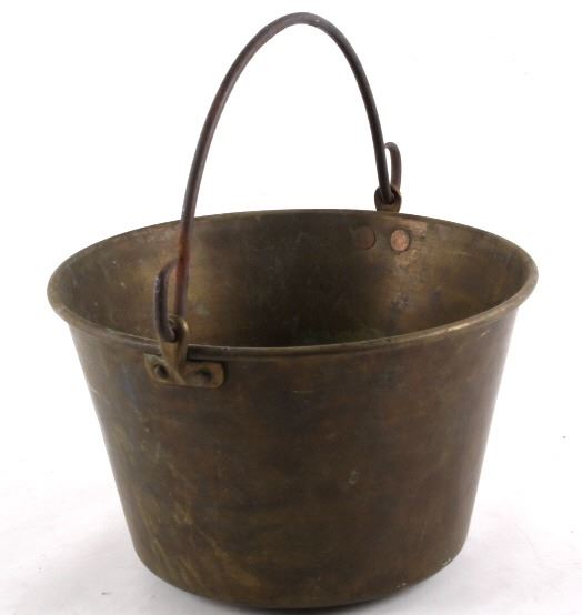 Antique Brass Pail 1 Gallon C.1900's