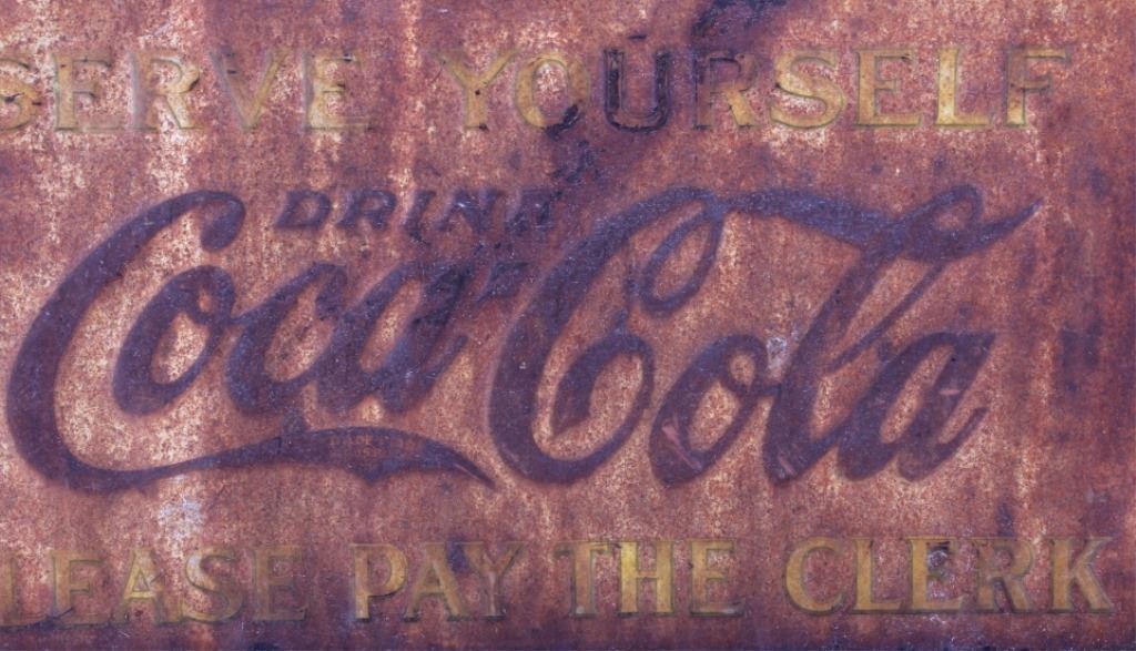 Original Early Coca Cola Advertising Sign
