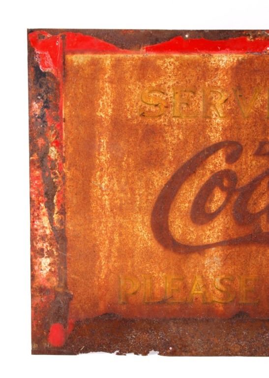 Original Early Coca Cola Advertising Sign