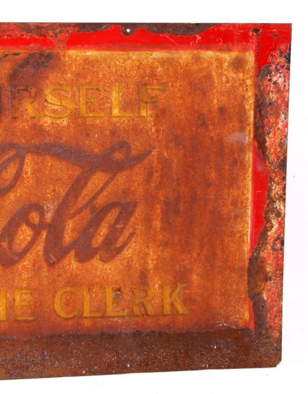 Original Early Coca Cola Advertising Sign