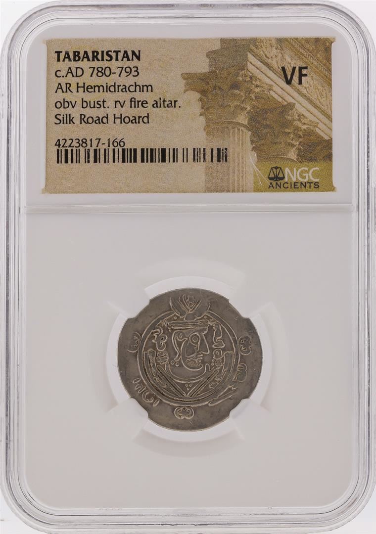 Tabaristan AD 780-793 Hemidrachm Silver Coin NGC Graded VF