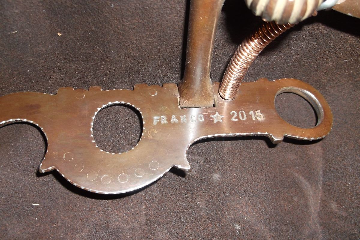 Silver Inlaid Franco Star 2015 Bit- Benny Guitron- Santa Barbara- Spade