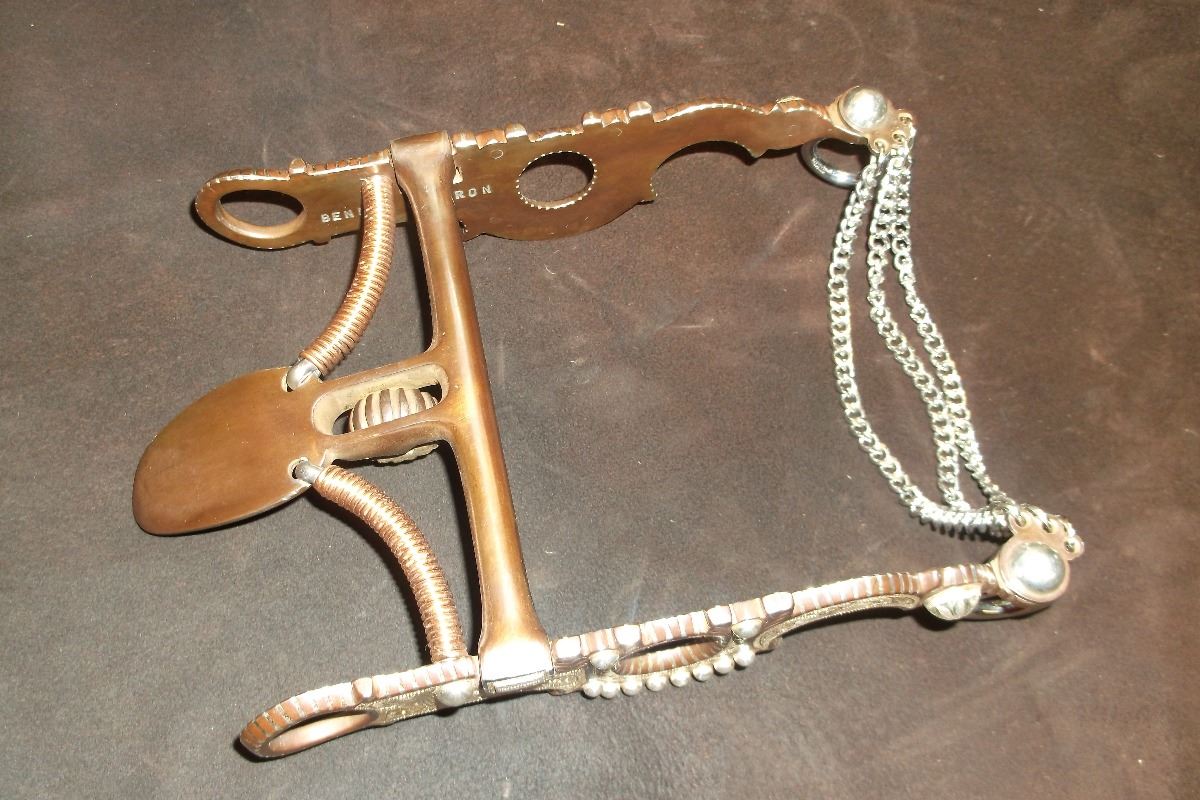 Silver Inlaid Franco Star 2015 Bit- Benny Guitron- Santa Barbara- Spade