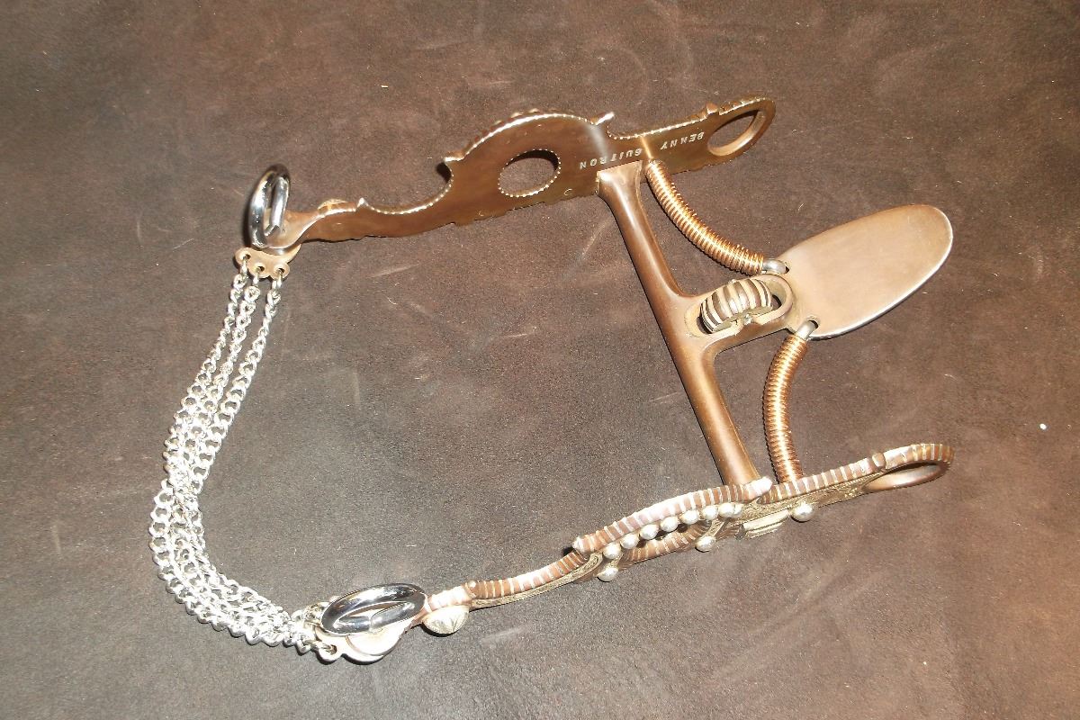 Silver Inlaid Franco Star 2015 Bit- Benny Guitron- Santa Barbara- Spade