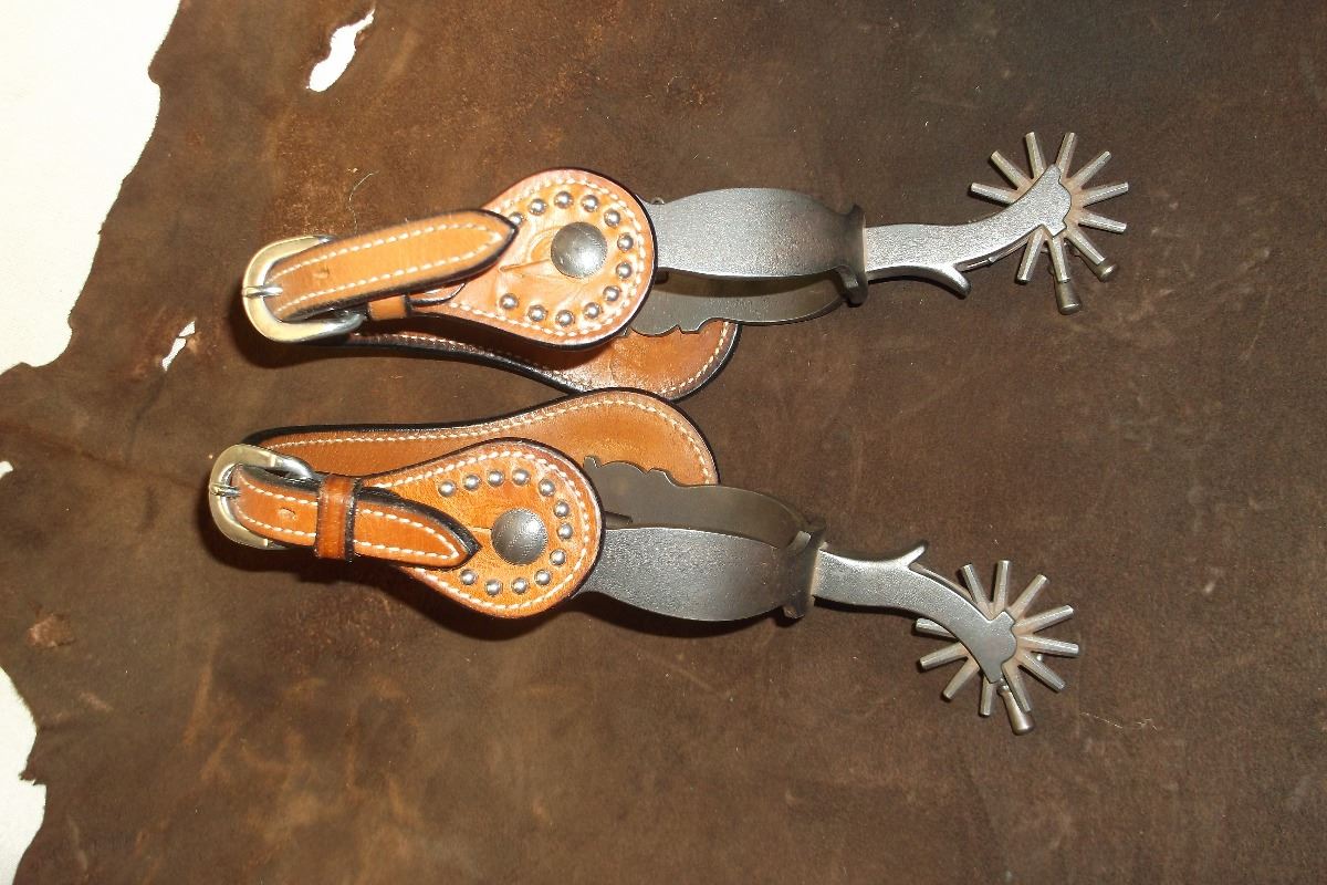 R. Gillitzer 7-94 Silver Overlaid Spurs- Red Lodge, MT- Steer Heads and ...