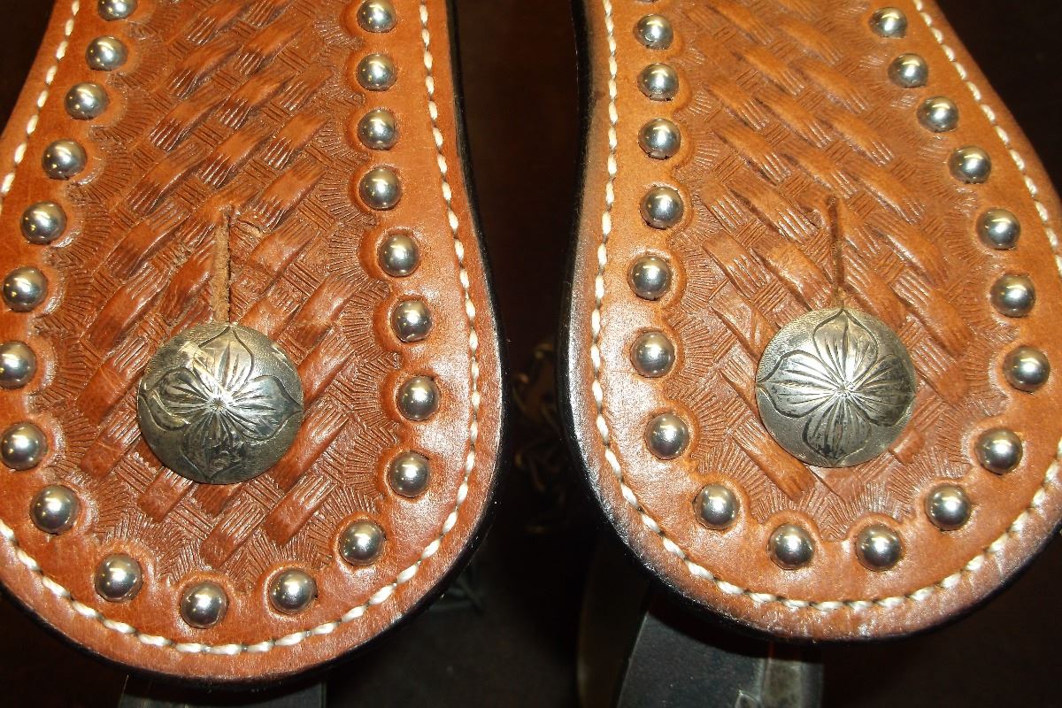 R. Gillitzer 7-94 Silver Overlaid Spurs- Red Lodge, MT- Steer Heads and ...