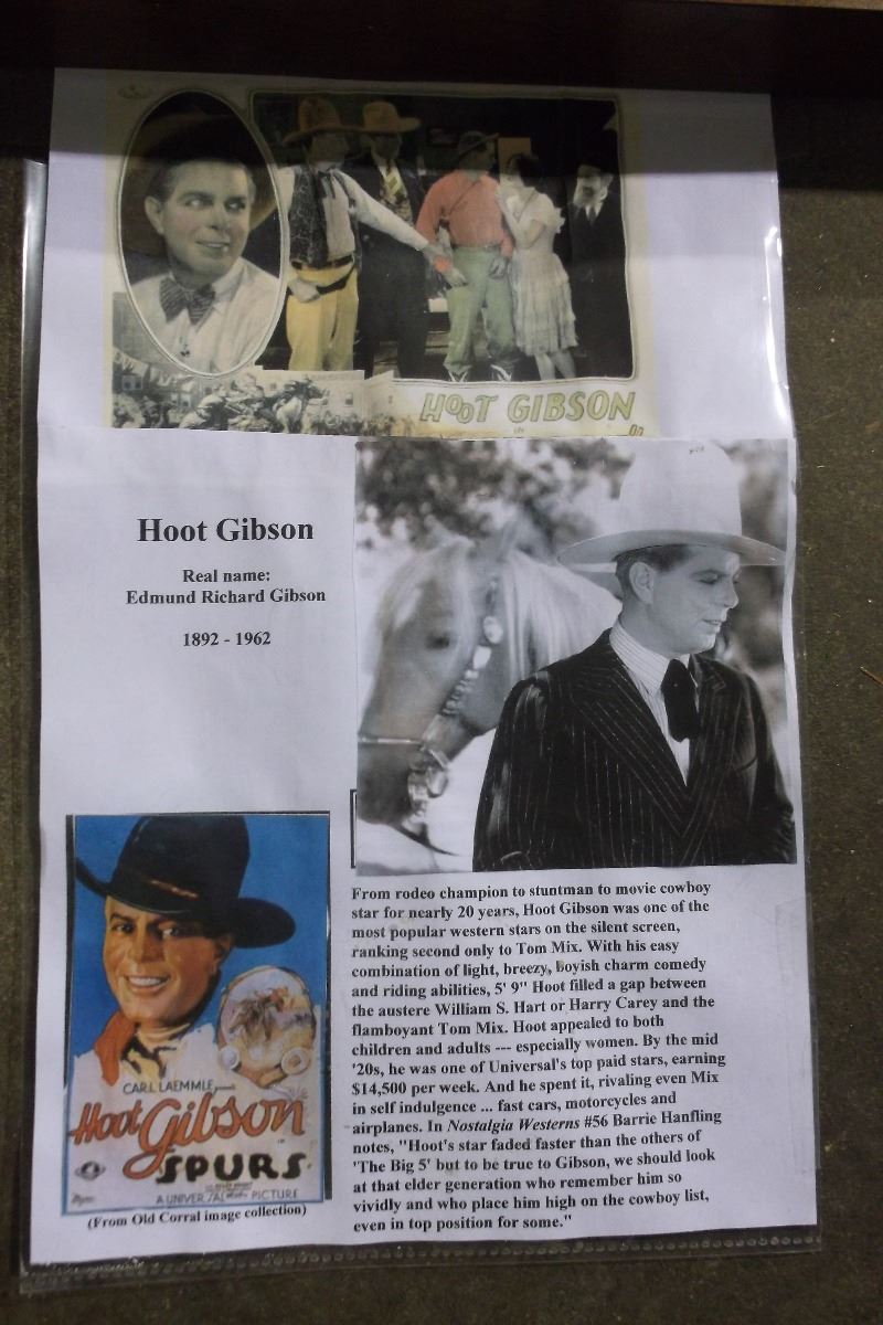 Signed Picture Presented to Hollywood Western Actor Hoot Gibson by ...