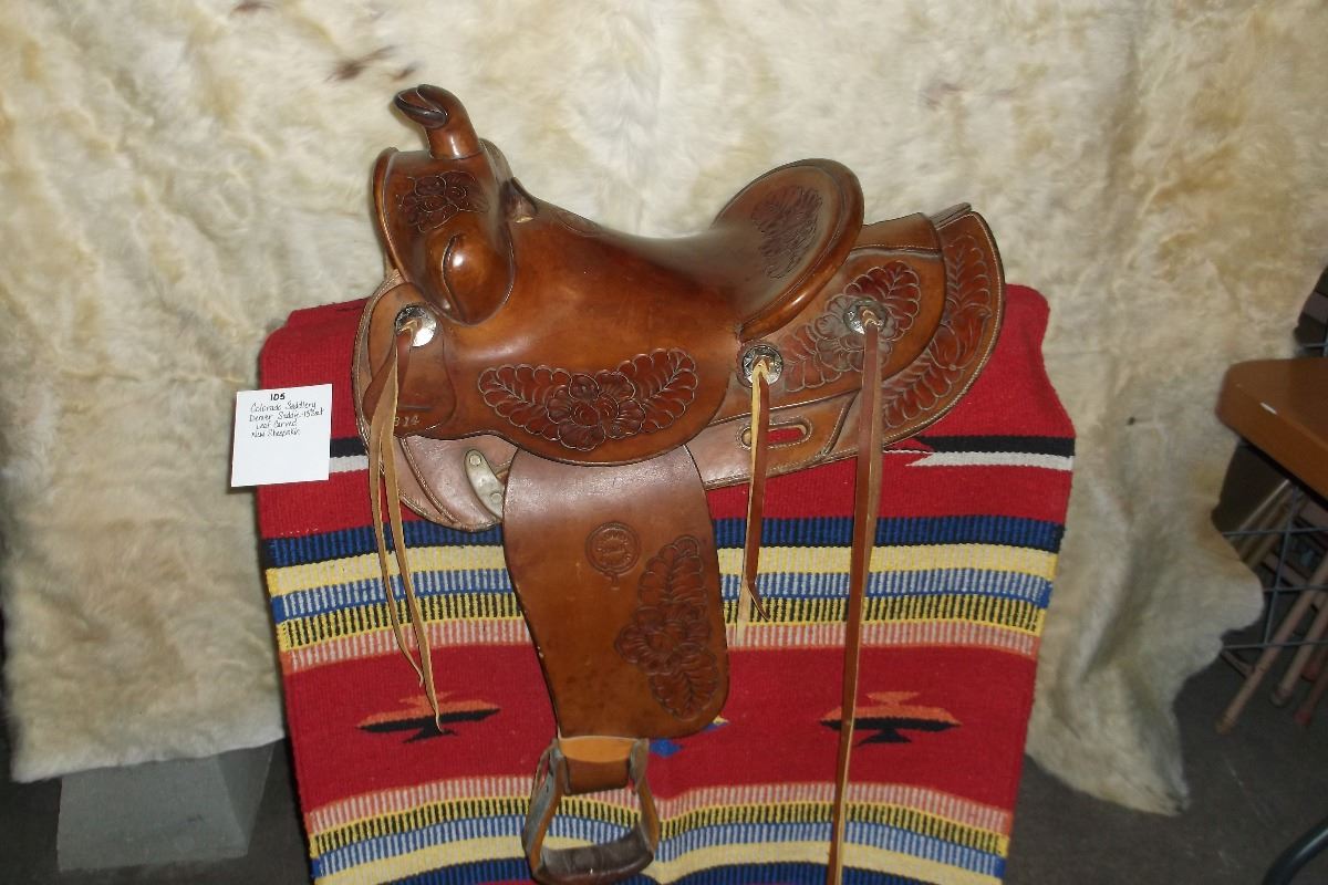 Colorado Saddlery Denver Saddle- 13"- Leaf Carved- New Sheepskin