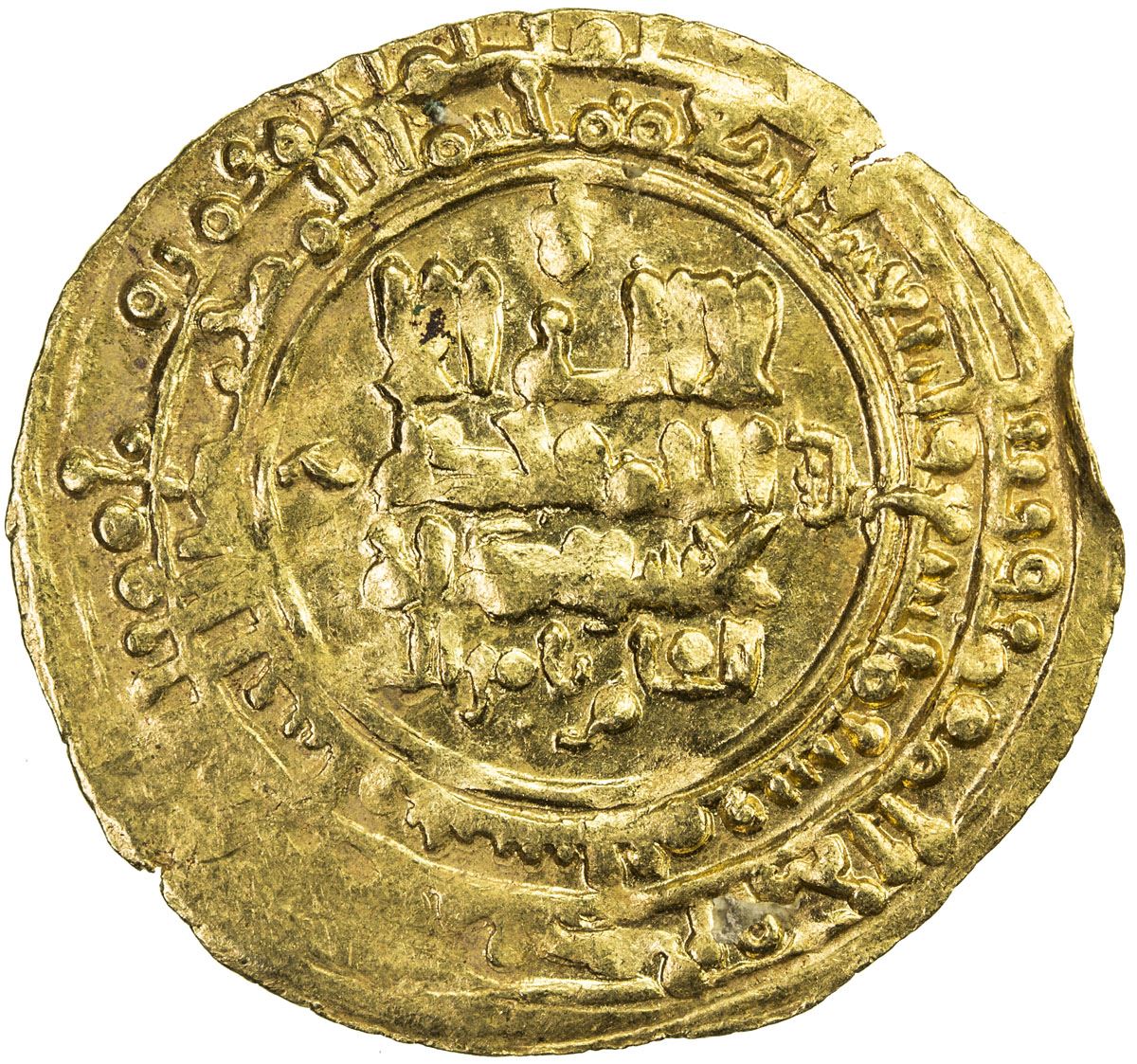 GREAT SELJUQ: Tughril Beg, 1038-1063, AV dinar (3.54g), Nishapur, AH449. EF