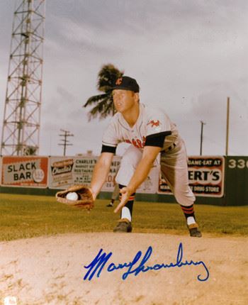 Marv Throneberry Signed Kansas City Athletics 8X10 Photo (Blue Sig ...