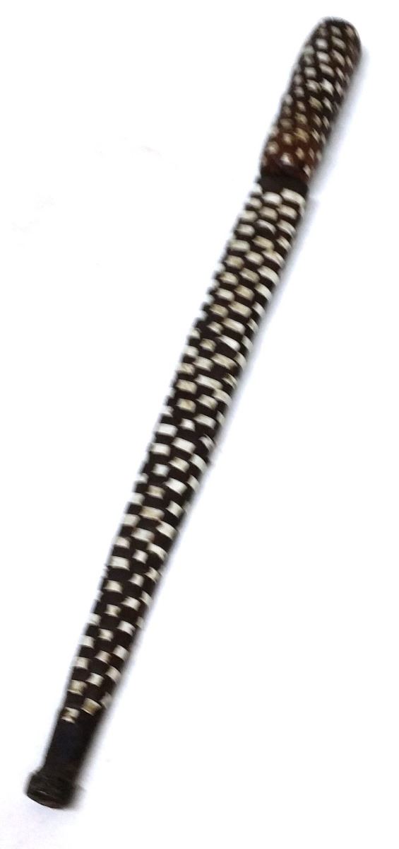 Antique African Taureg Tribal Dagger Knife with Woven Leather Sheath 16"