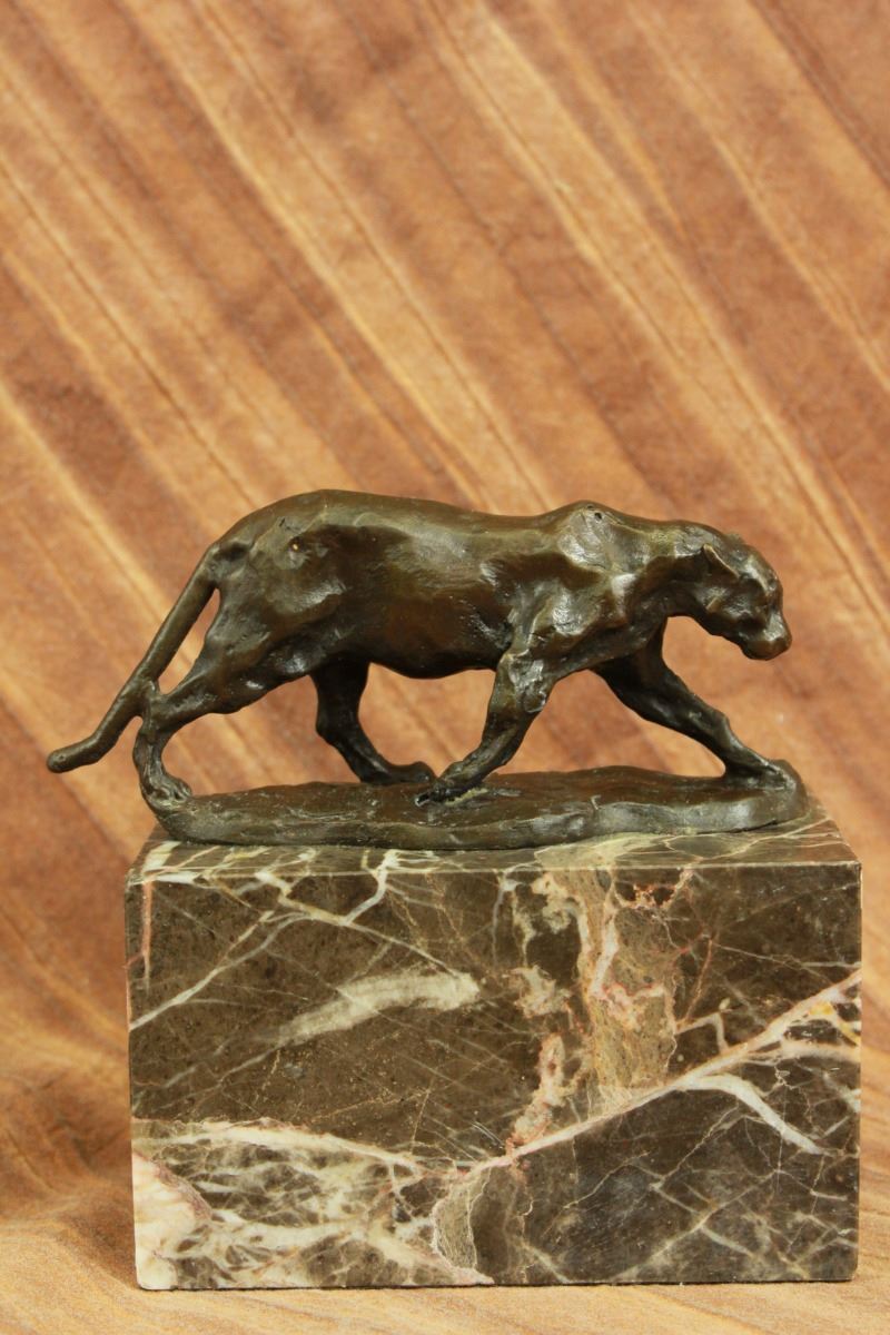 Bugatti Panther Lioness Bronze Sculpture (6"X5")