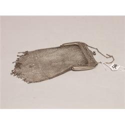Vintage Silver Mesh Bag
