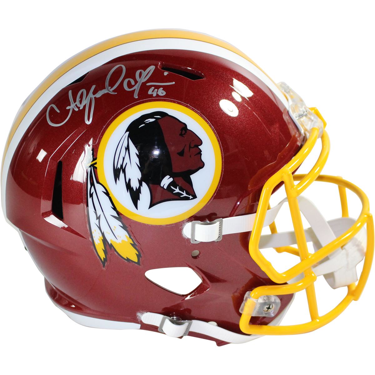 Alfred Morris Signed Washington Redskins Full Size Replica Speed Helmet ...