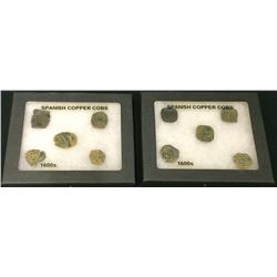 Circa 1600s Spanish Copper Coins